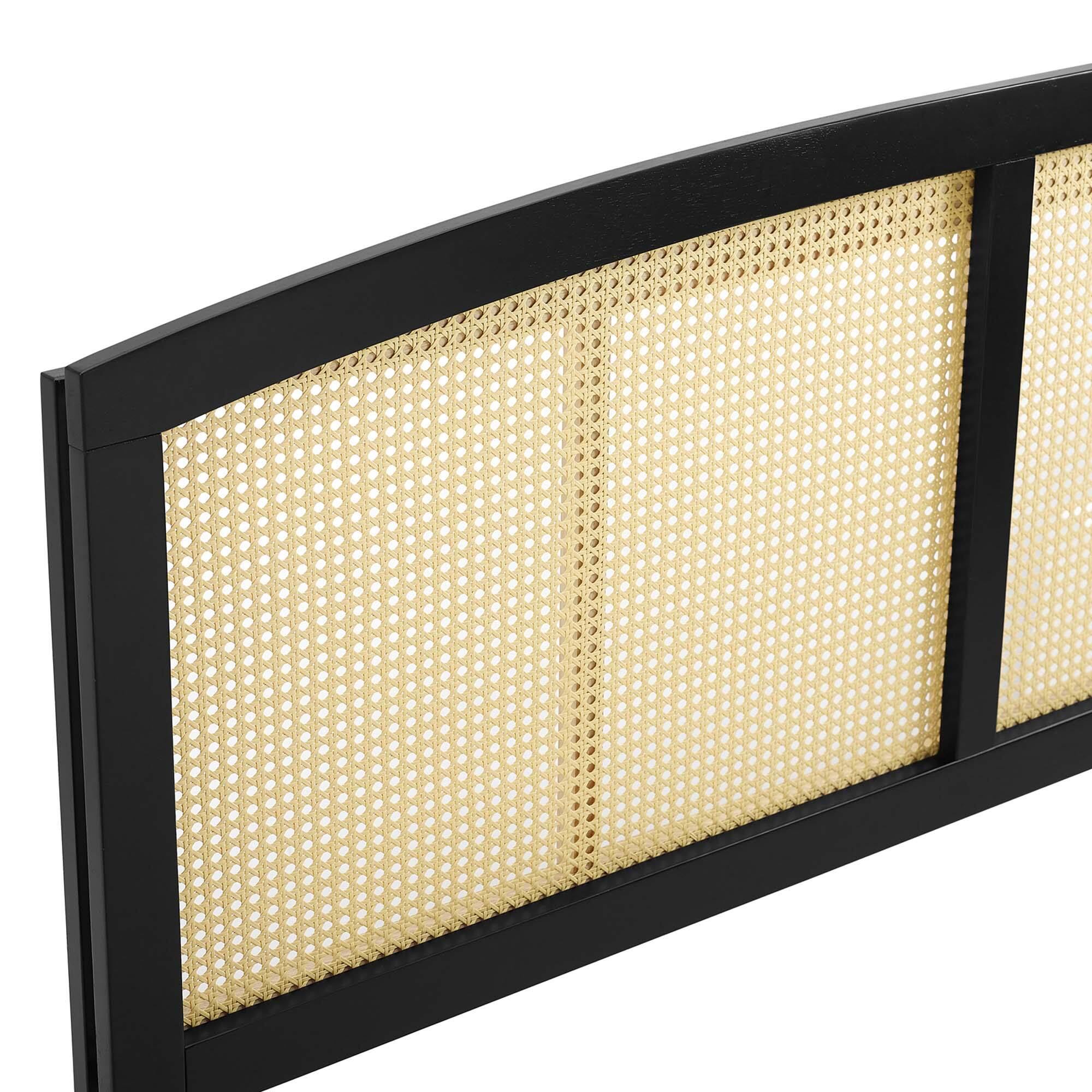 Halcyon Cane King Headboard by Modway Black MWY-MOD-6205-BLK - Best Buy