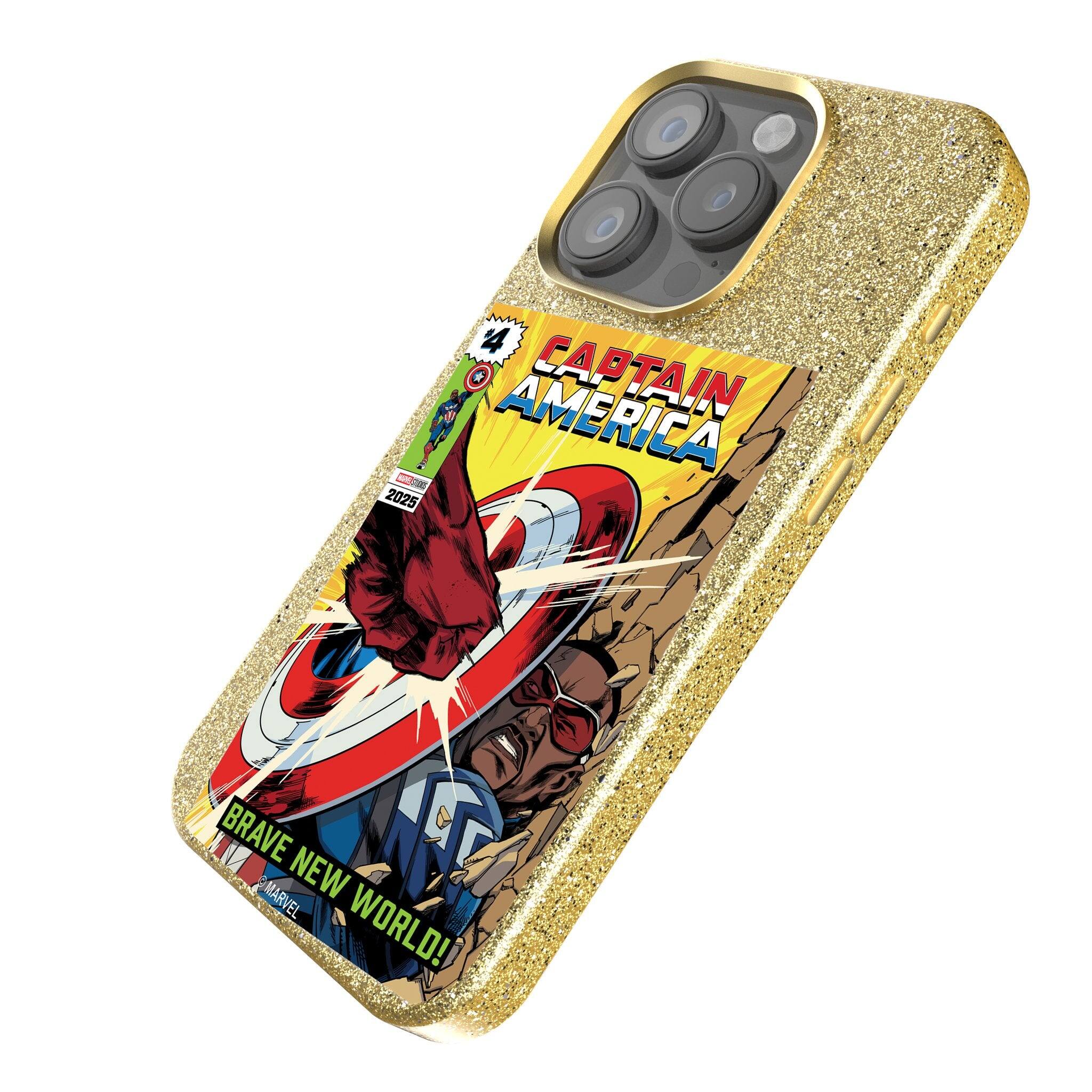 Keyscaper Marvel Classic Cover Gold Bling Phone Case Apple iPhone 16 ...
