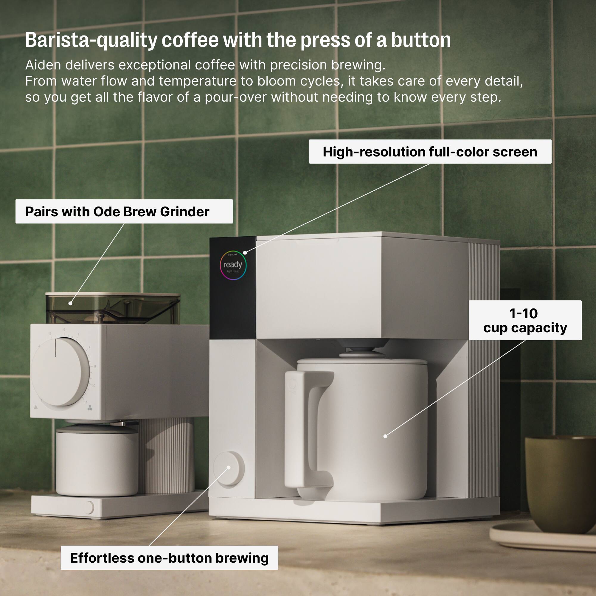 Fellow Aiden Precision Coffee Maker White EBRMW-NA - Best Buy