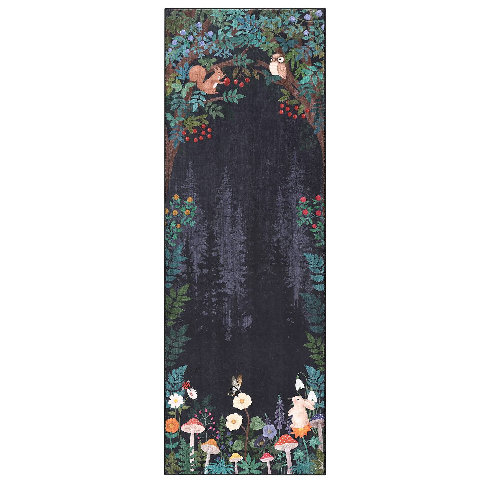 Acekool Retro Fairy Tale Area Rug Ultra Thin & Soft Machine Washable ...