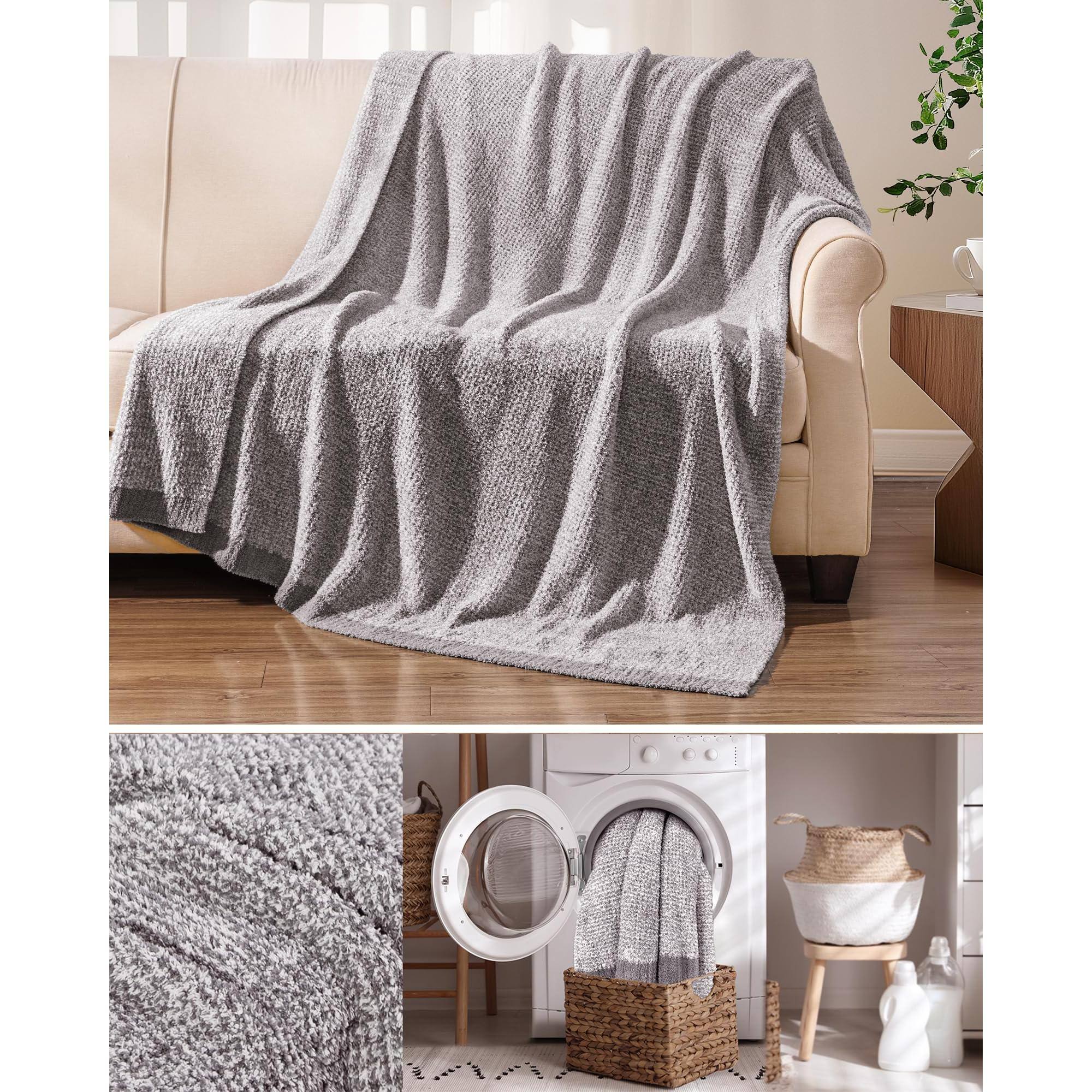 Pacoar Cade Super Soft Throw Blanket Inches Half side Plush Fuzzy For ...