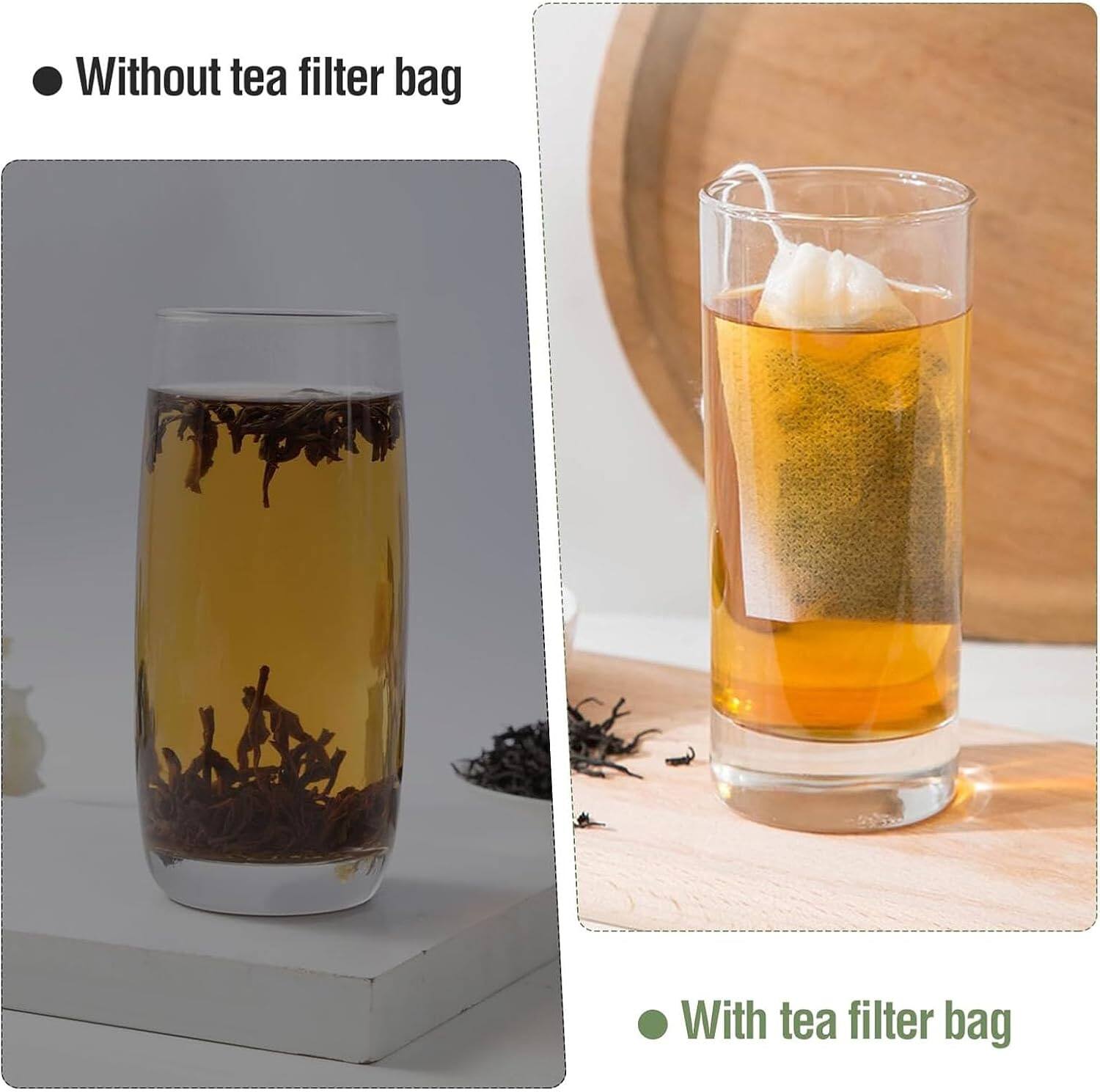 Auledio 300 Disposable Tea Filter Bags, Disposable Fill Tea Bag with ...