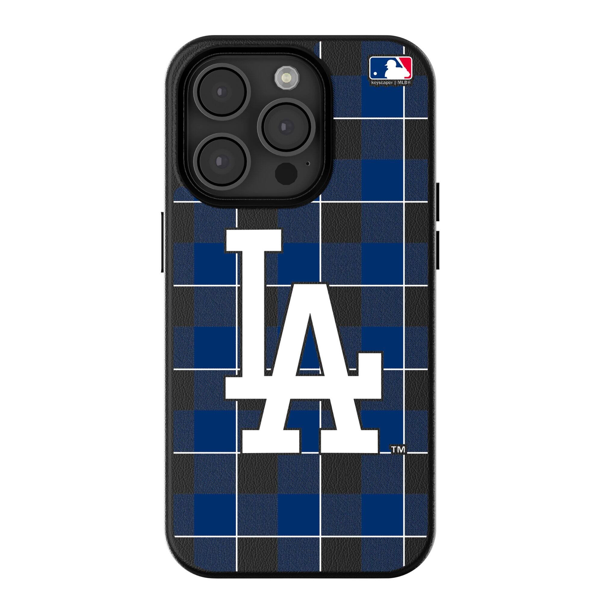 Keyscaper MLB Los Angeles Dodgers Plaid Magnetic Bump iPhone Case 16 ...