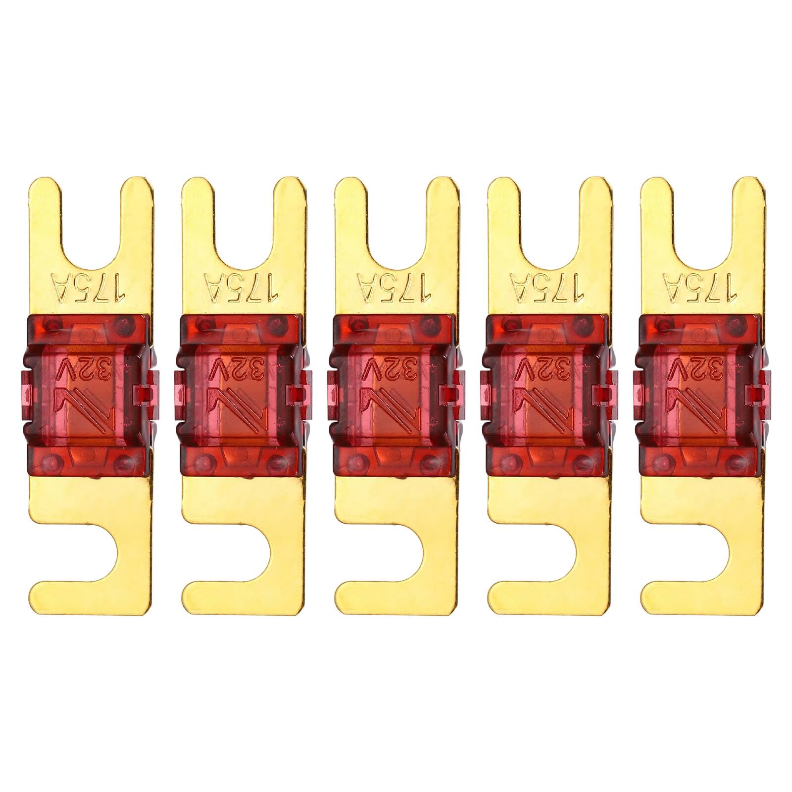 Unique Bargains 5pcs 175A 32V Mini ANL Fuse Blade Type for Automotive ...