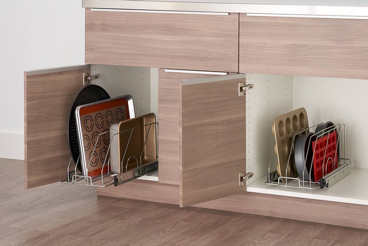 TRINITY PRO EcoStorage Sliding Bakeware Organizer 2 Pack Chrome TBFZ ...