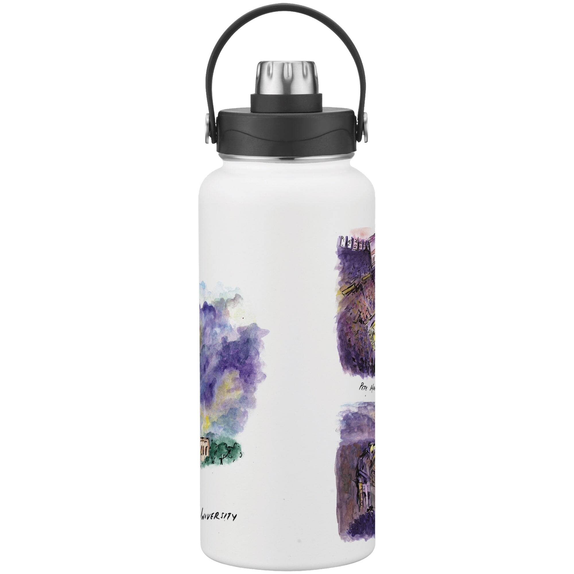 Indigo Falls LSU Tigers Laura Wilcox Watercolors 34oz. Water Bottle ...