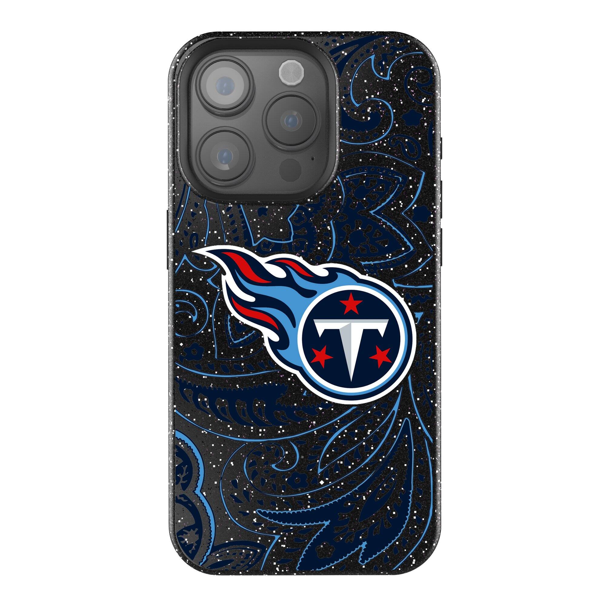 Keyscaper NFL Tennessee Titans Paisley Bling iPhone Case 16 Plus Black ...