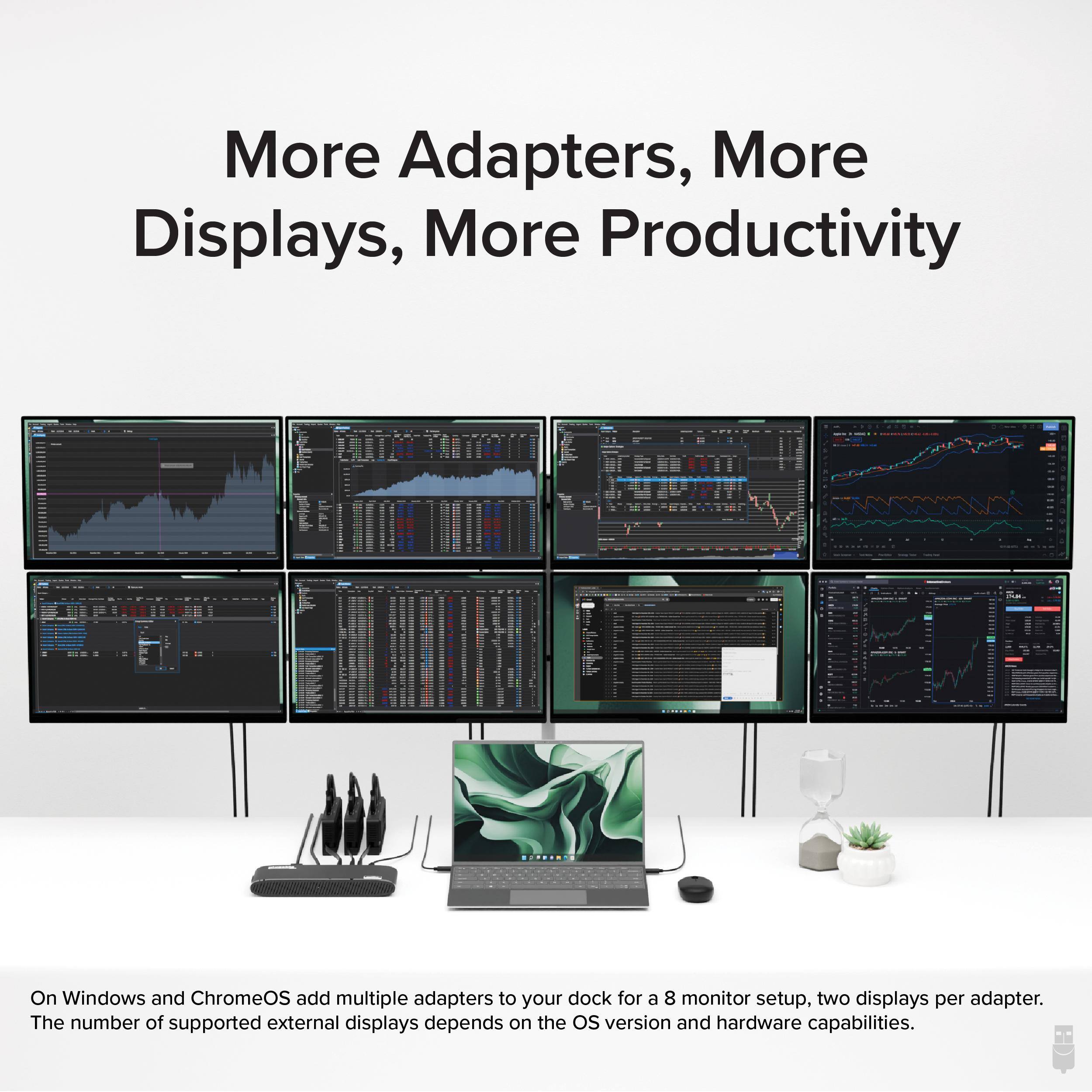 Plugable 4K DisplayPort and HDMI Dual Monitor Adapter for USB 3.0 and ...