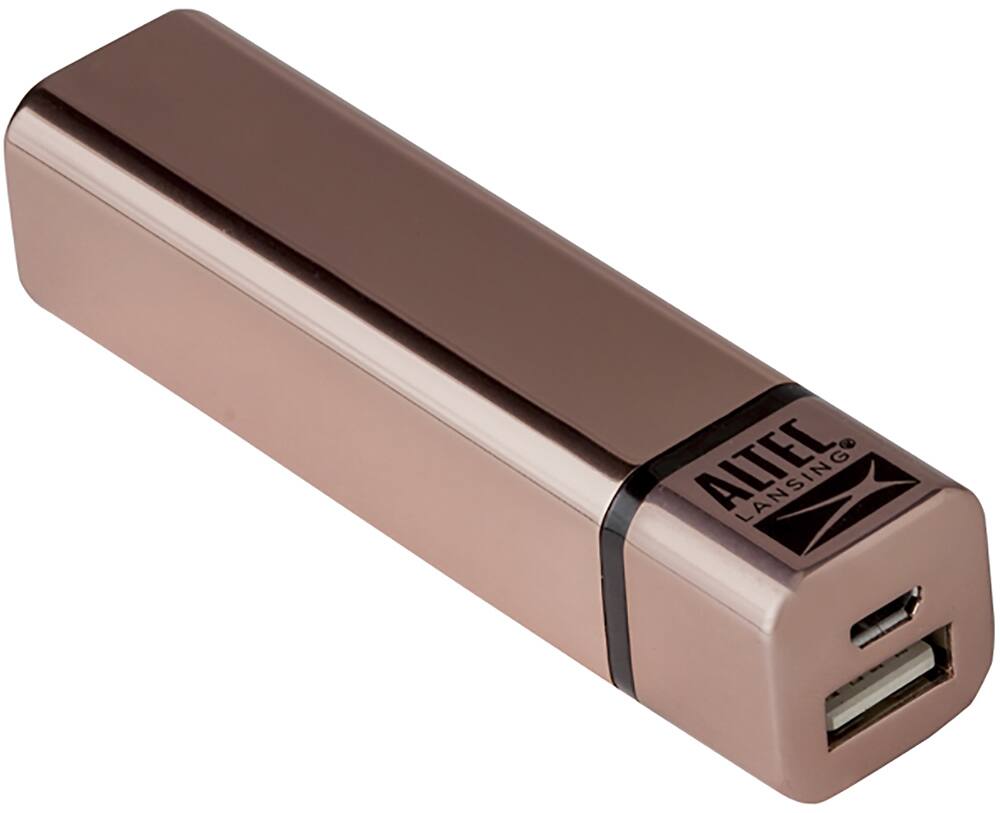 Best Buy: Altec Lansing Power Bar Portable Charger Rose Gold AL-2007