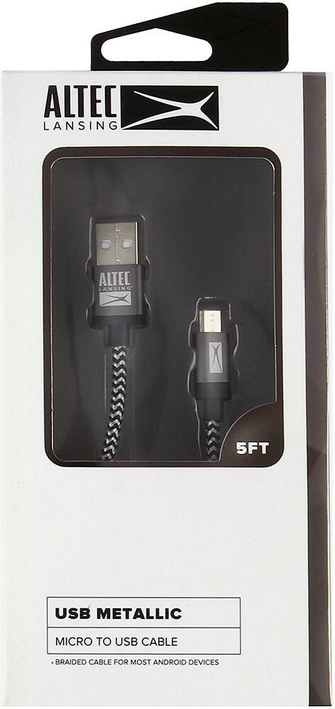 Best Buy: Altec Lansing 5' Micro USB-to-USB Charge-and-Sync Cable ...