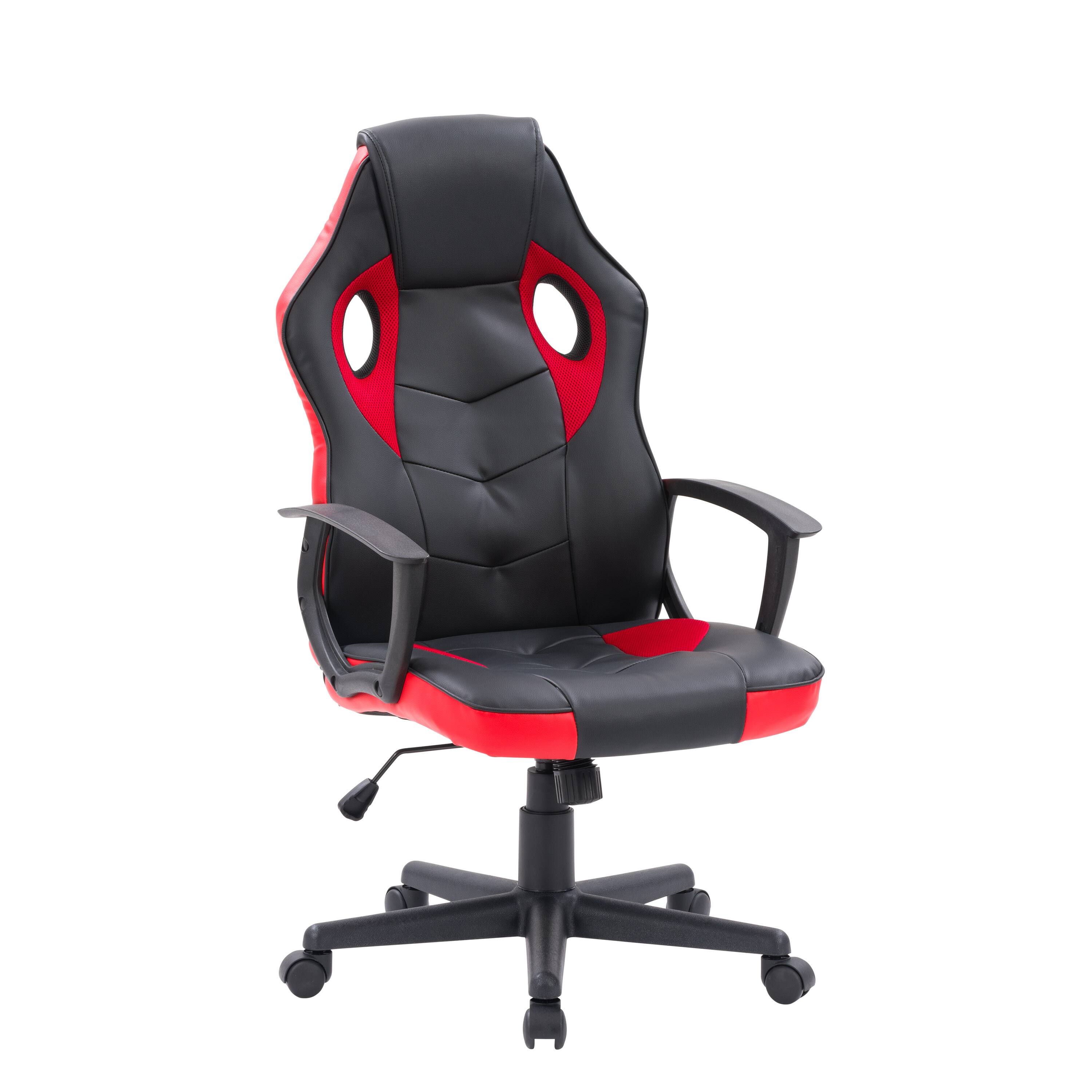 Customer Reviews: CorLiving Mad Dog Gaming Chair Black and Red WCH-322 ...