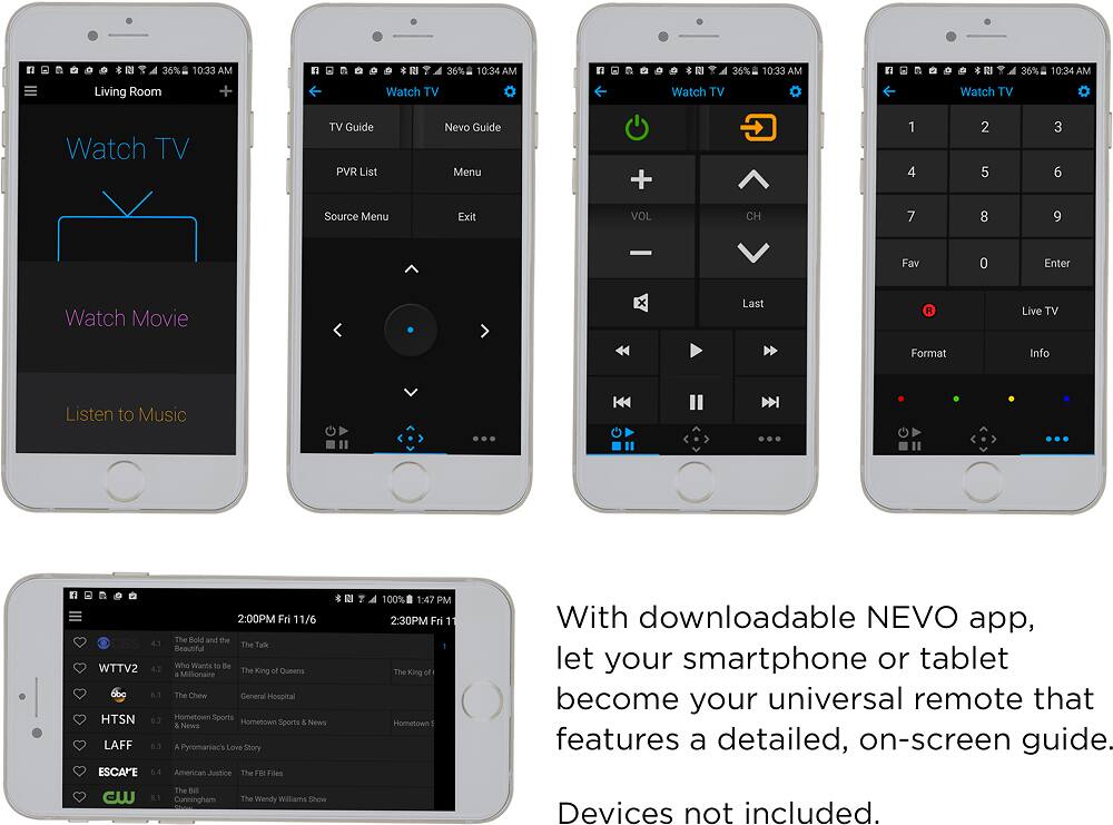 Best Buy: RCA Nevo Smart Device Remote Black RCRNV8100