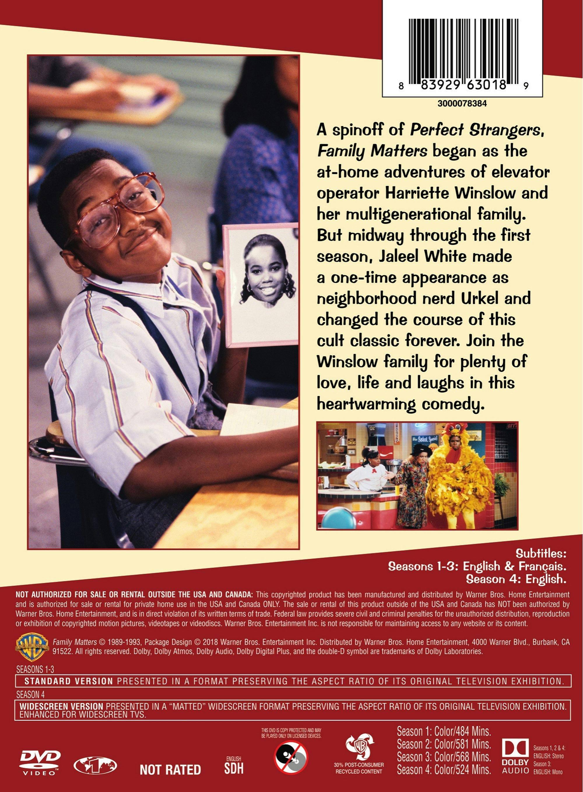 Family Matters: Season 1 4 (Box Set) [DVD] [Standard] - Best Buy