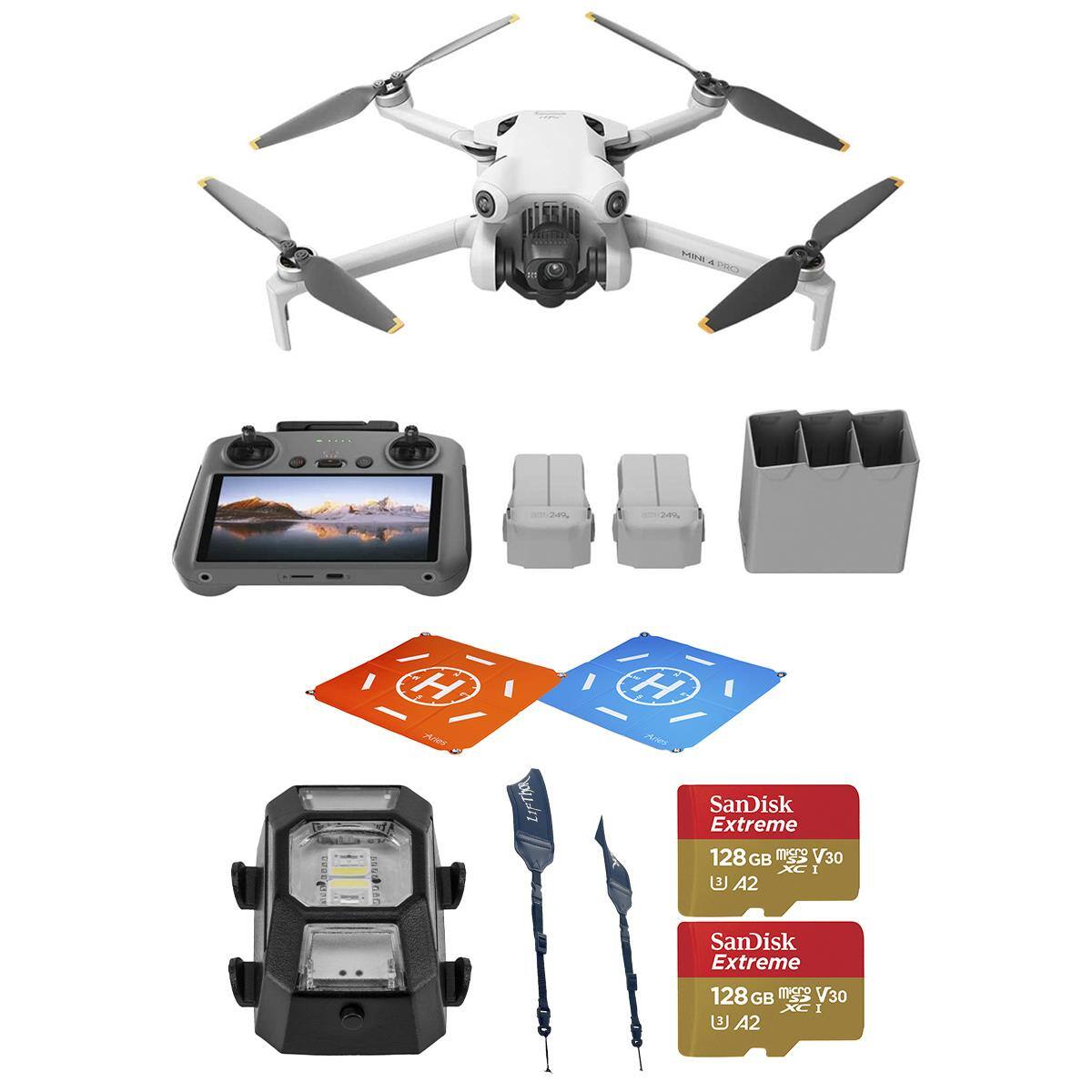 Bundle Mini 4 Pro Drone Fly More Combo with DJI RC 2 (Screen Remote ...