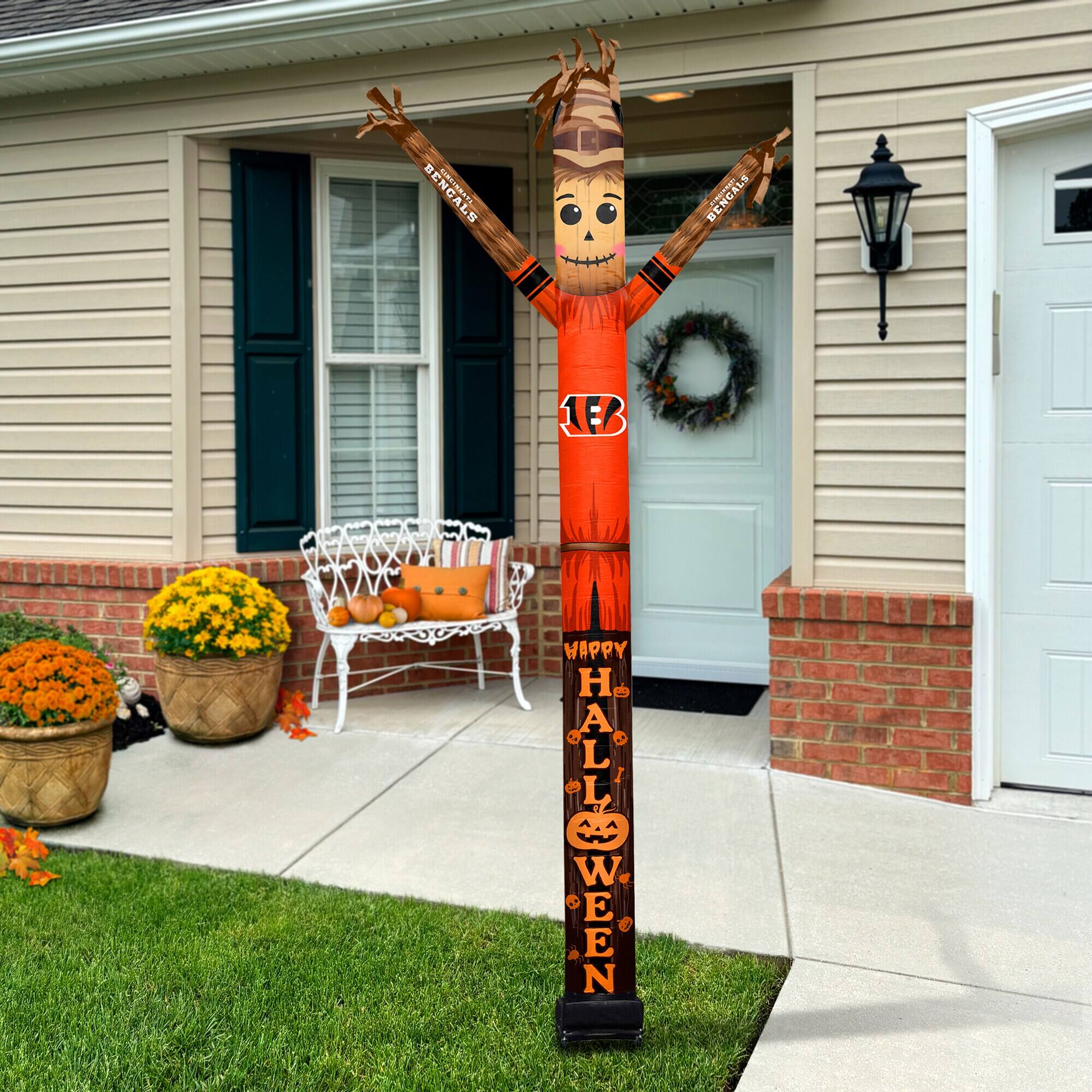 Sporticulture Cincinnati Bengals Halloween Scarecrow Inflatable Crazy ...