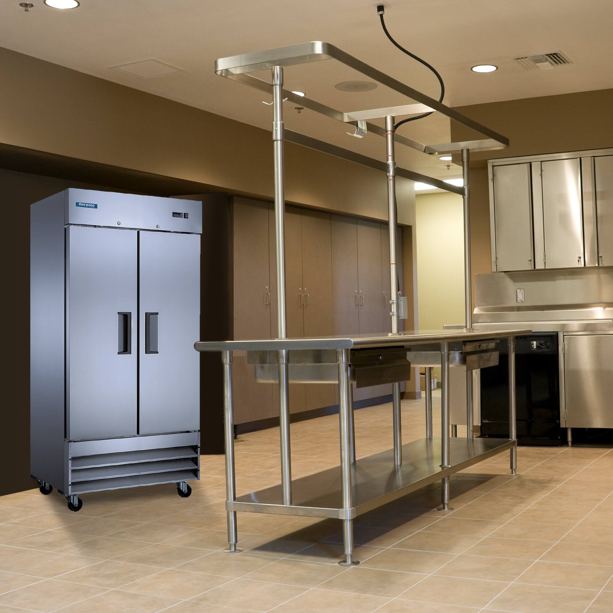 Magic Chef 27.6 cu ft Double Door Commercial Reach In Refrigerator ...