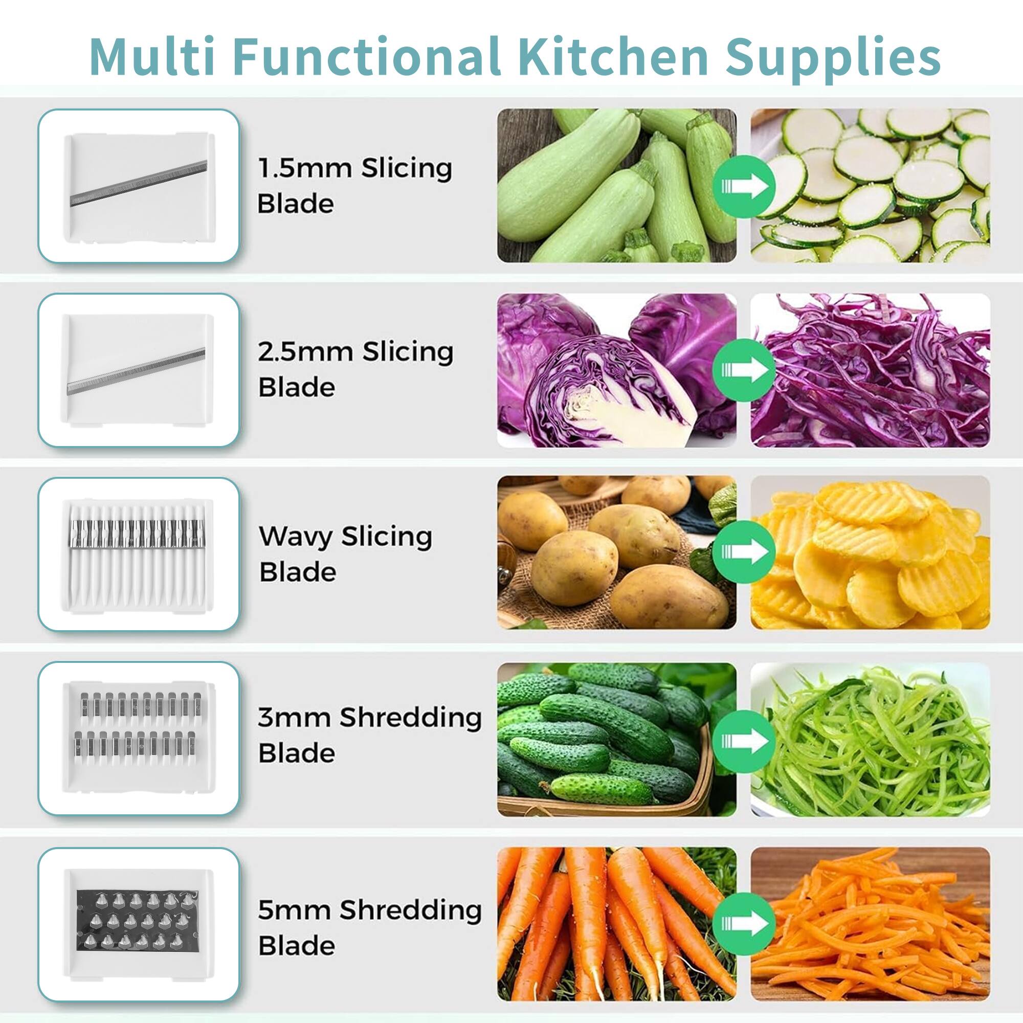 Malletson 4.8 Qt Lettuce Spinner with Non Slip Base, Drain, Stop Button ...