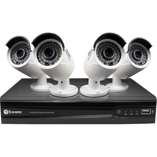 Best Buy: Swann 8-Channel, 4-Camera Indoor/Outdoor High-Definition DVR ...