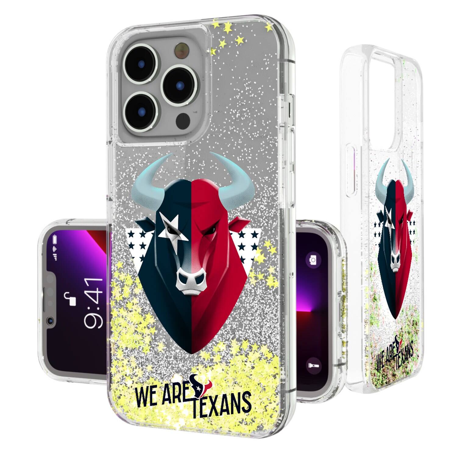 Keyscaper NFL Houston Texans iPhone Glitter Case 14 Plus Multicolor ...