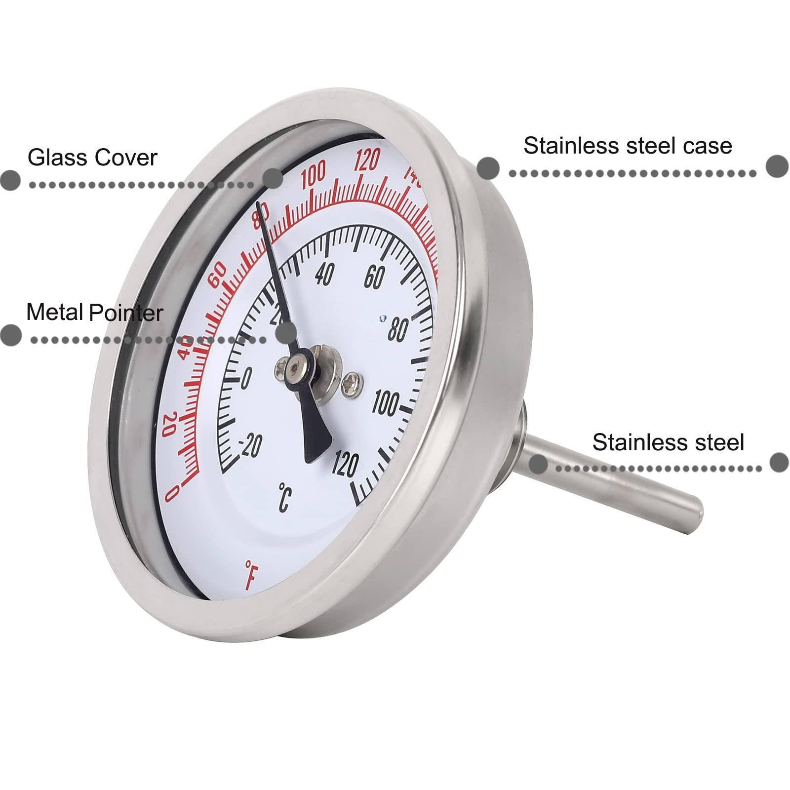 Dapper Styles Dial Fully Stainless Steel For Pot Kettle Brewing Bimetal ...