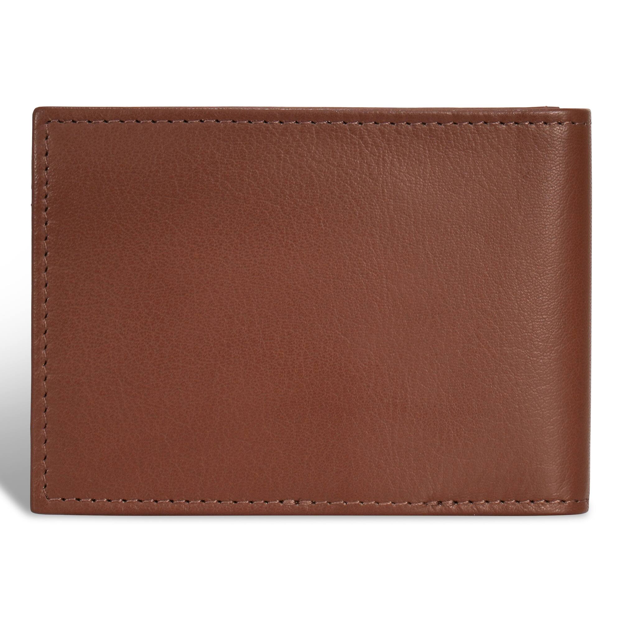 Champs Onyx Collection Leather Bi Fold Clip Wallet Brown OB-509-BROWN ...