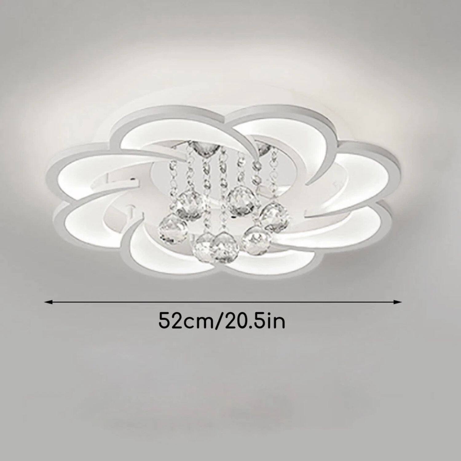 Home Collection Modern LED Crystal Flower Ceiling Chandelier ACR-LED ...