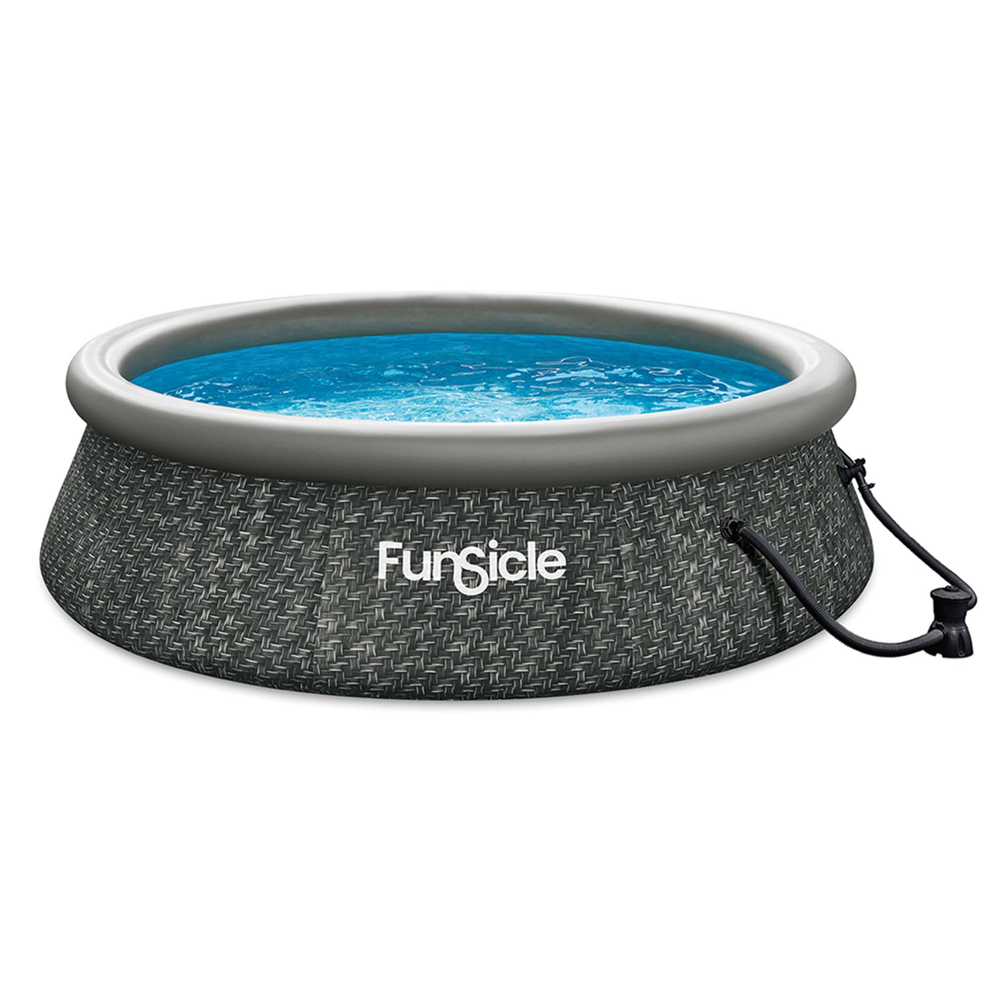 Funsicle 10' x 30" QuickSet Ring Top Above Ground Swimming Pool ...