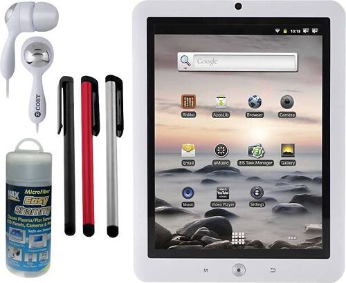 Best Buy: Coby Kyros Tablet with 4GB Memory White ACOBMID81254WK1