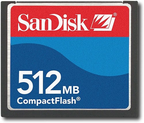 Best Buy: SanDisk 512MB CompactFlash Memory Card SDCFB-512