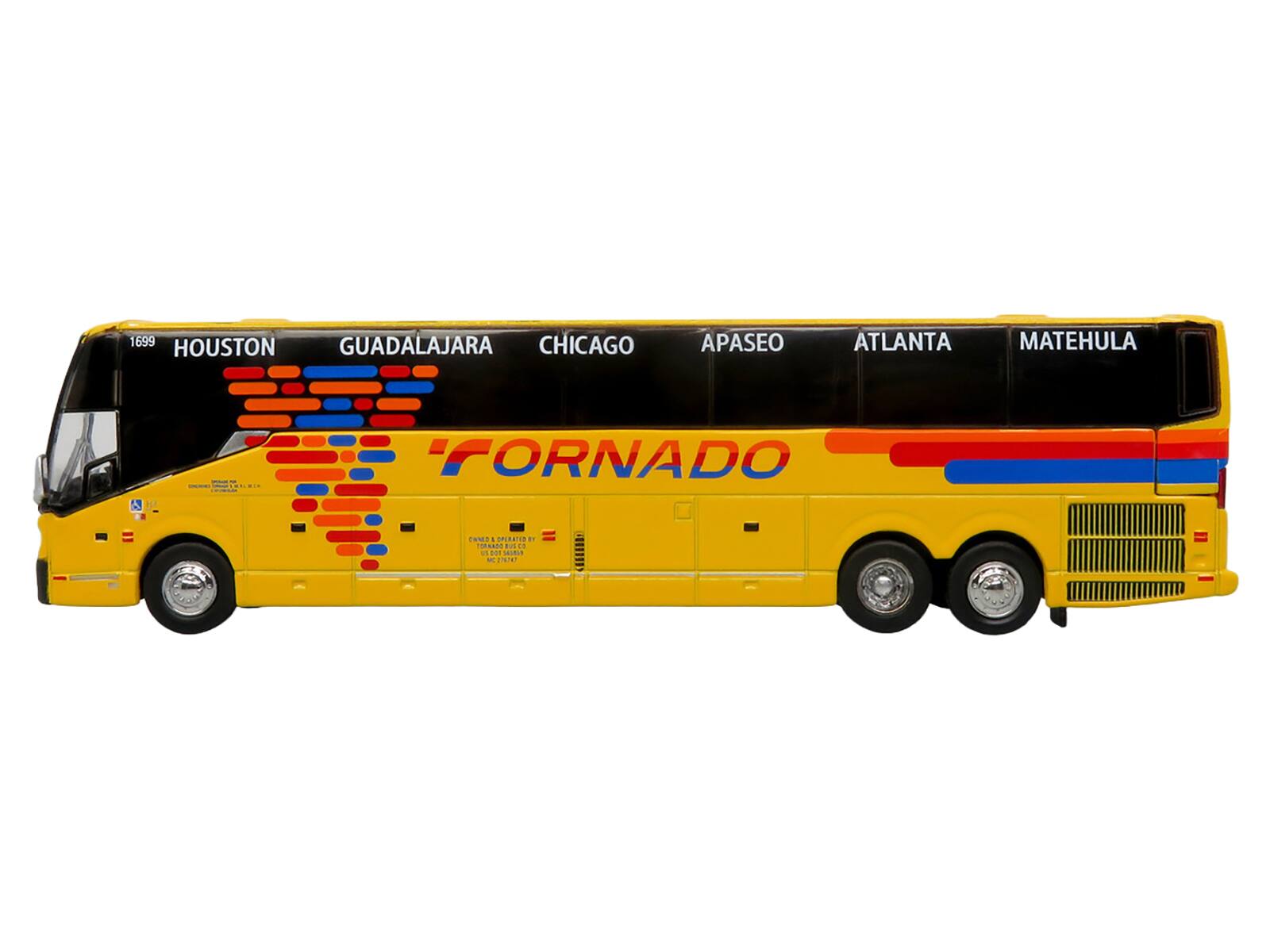 Iconic Replicas Prevost H3 45 Coach Bus "Tornado Bus Company" with ...