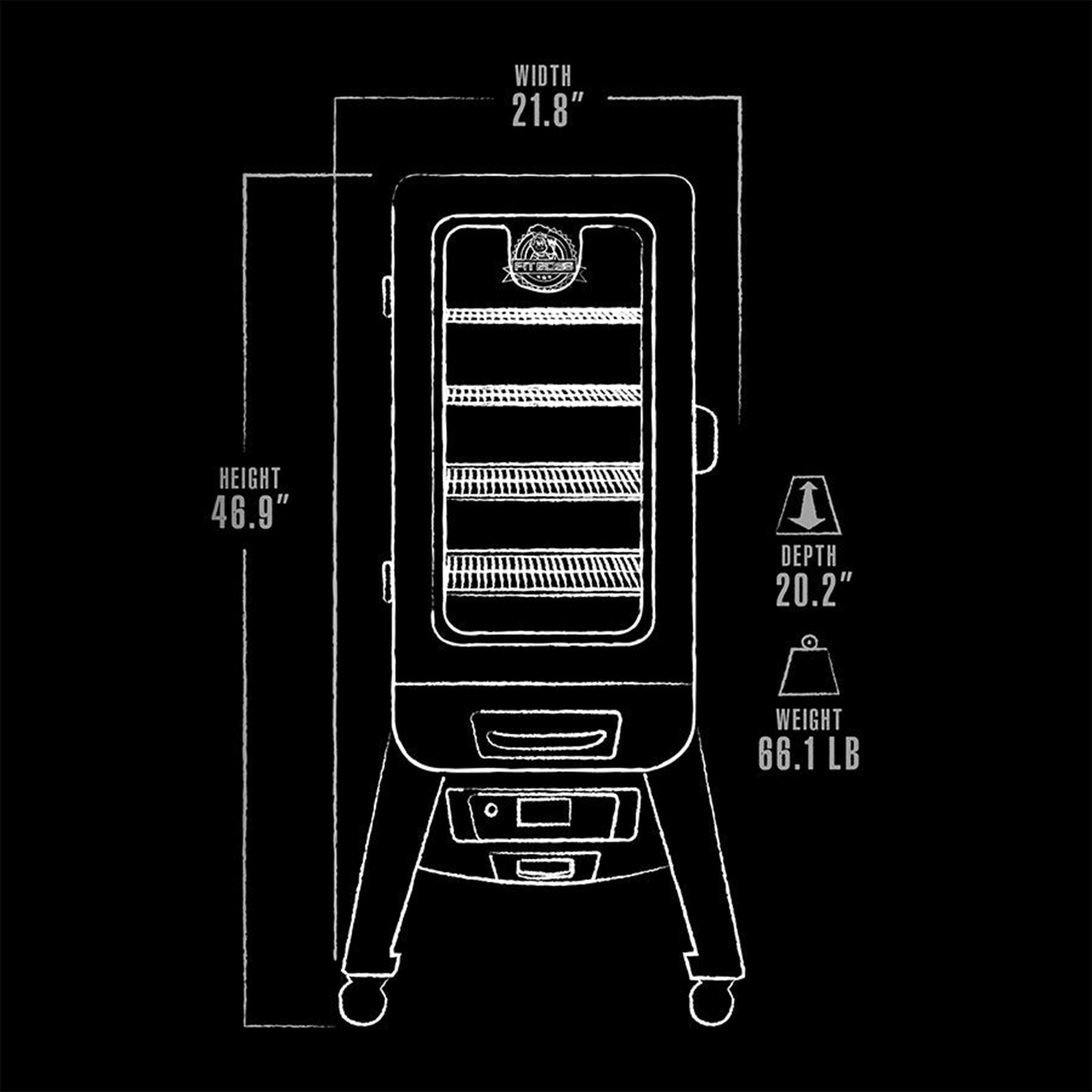 Pit Boss 3 Series Vertical Electric Smoker Gray PBV3D1/10947 - Best Buy
