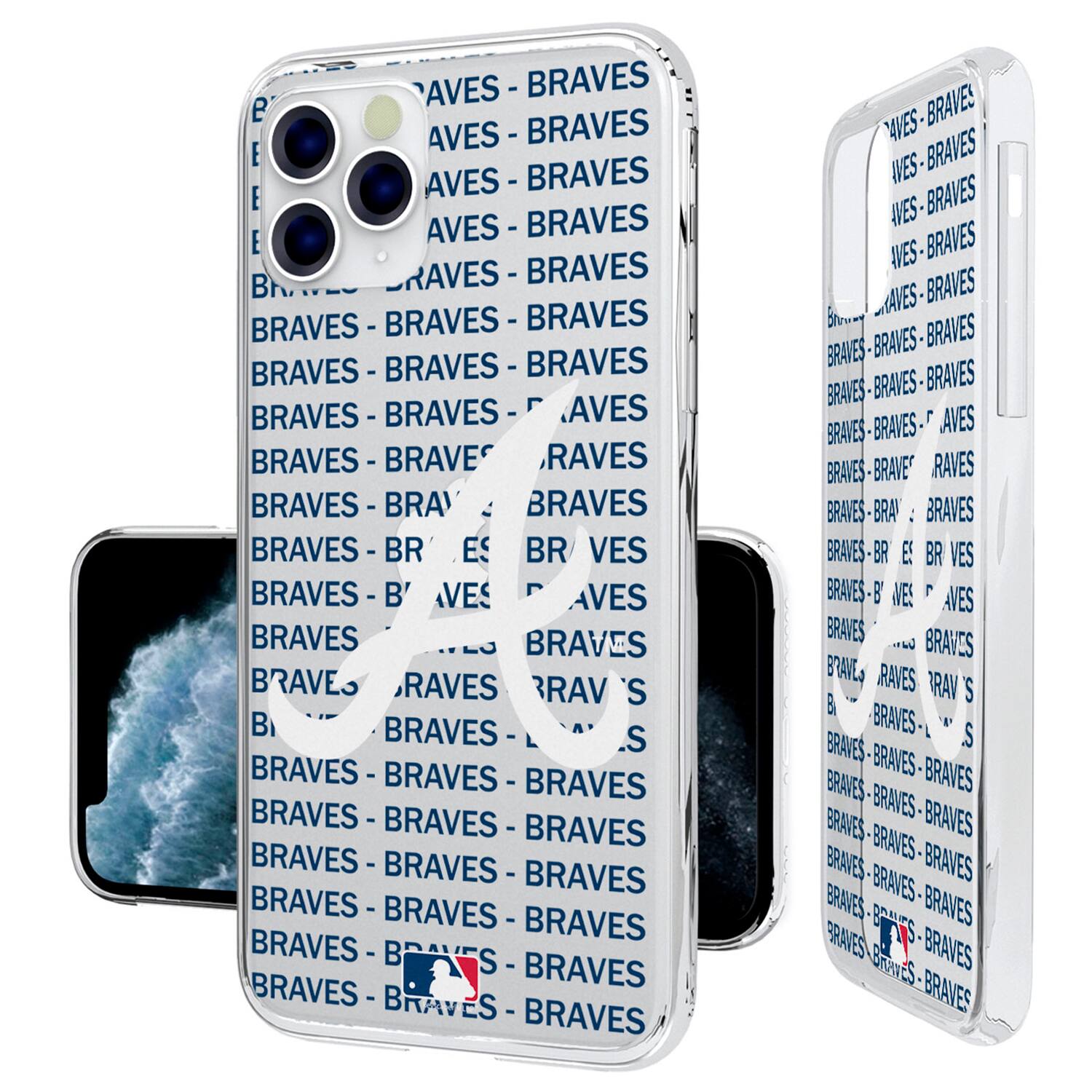 Keyscaper MLB Atlanta Braves Text Backdrop Clear iPhone Case 12 mini ...