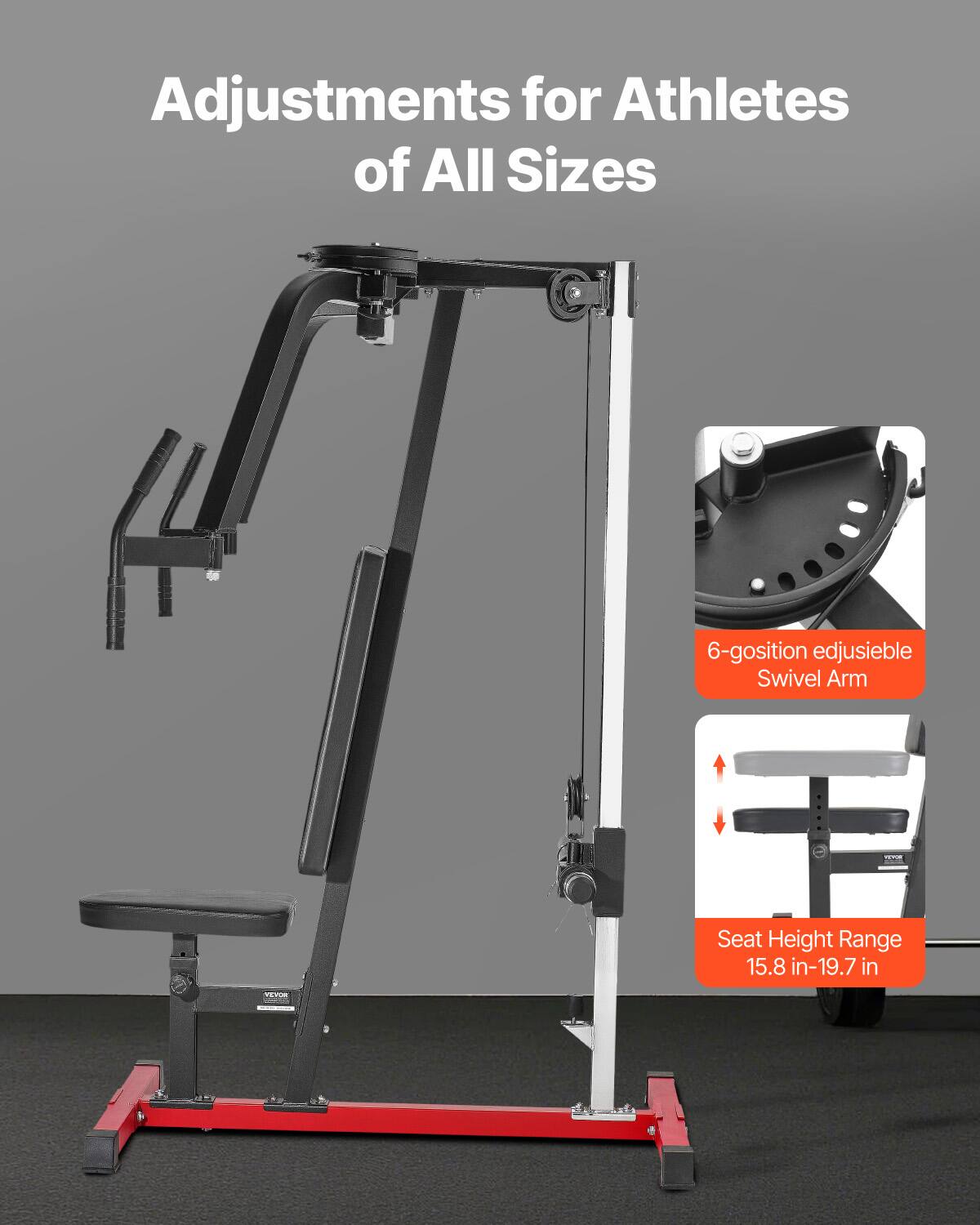 VEVOR Chest Fly Machine, Upper Body Specialty Machine for Home Gym ...