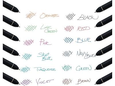 Pentel EnerGel Kuro Retractable Gel Pen, Medium Point, 0.7mm, Assorted Ink, 12/Pack ...