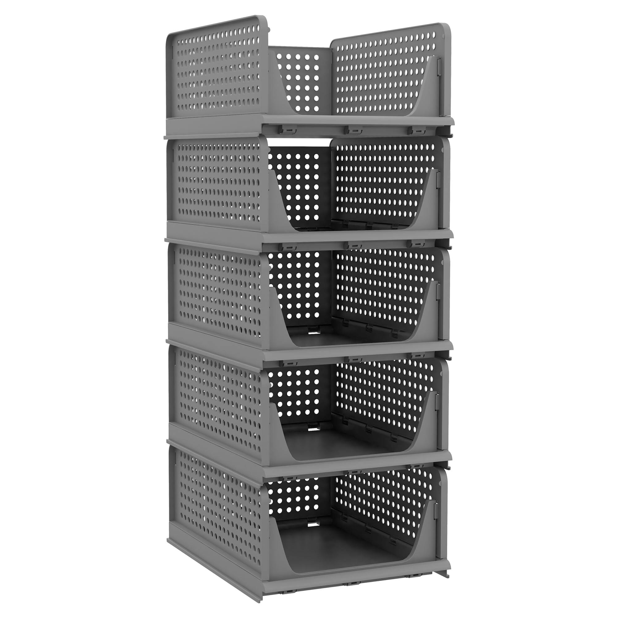VEGA AUTOMOTIVE Folding Closet Organizers Stackable Plastic Drawer ...