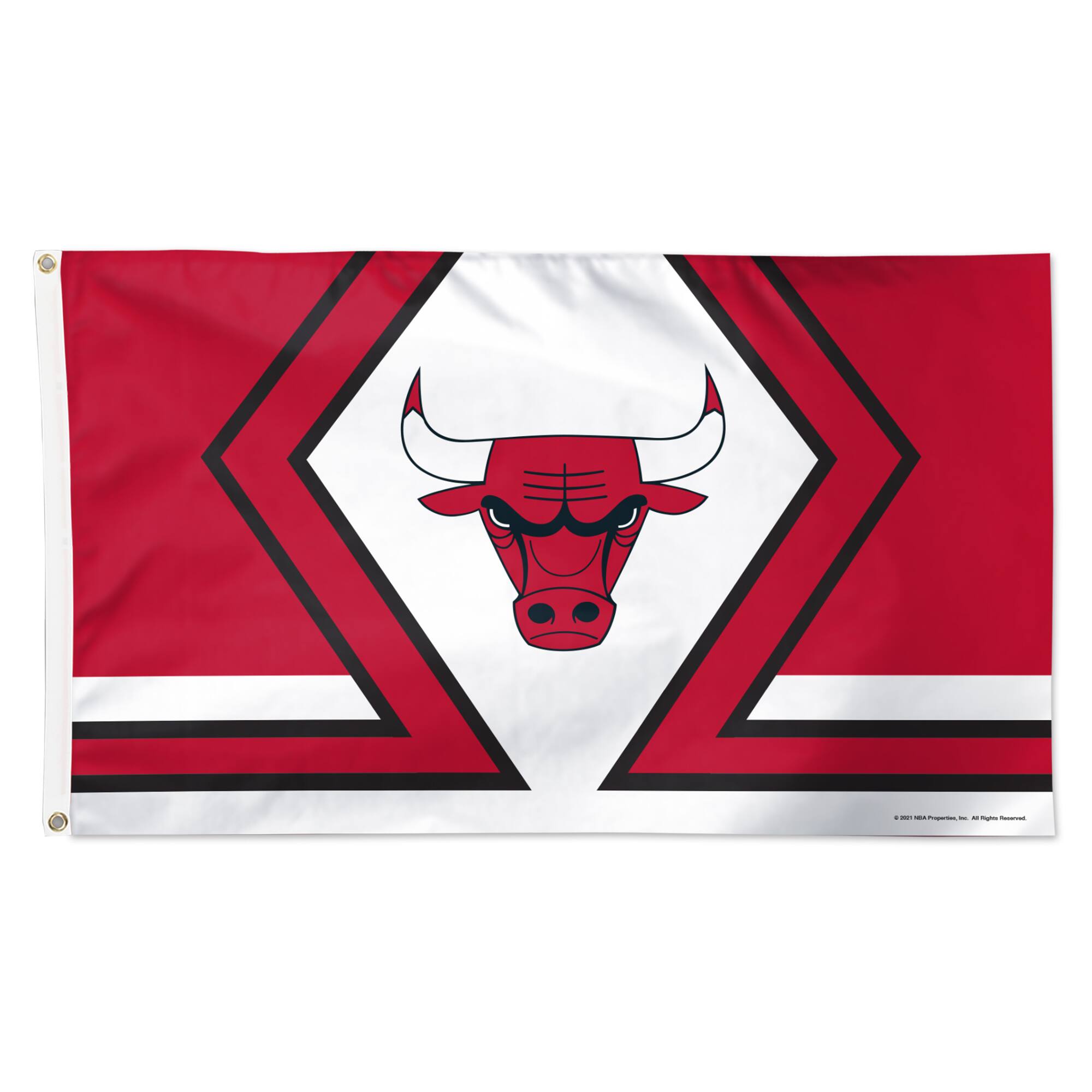 WinCraft Chicago Bulls 3' x 5' Horizontal Stripe Deluxe Single Sided ...