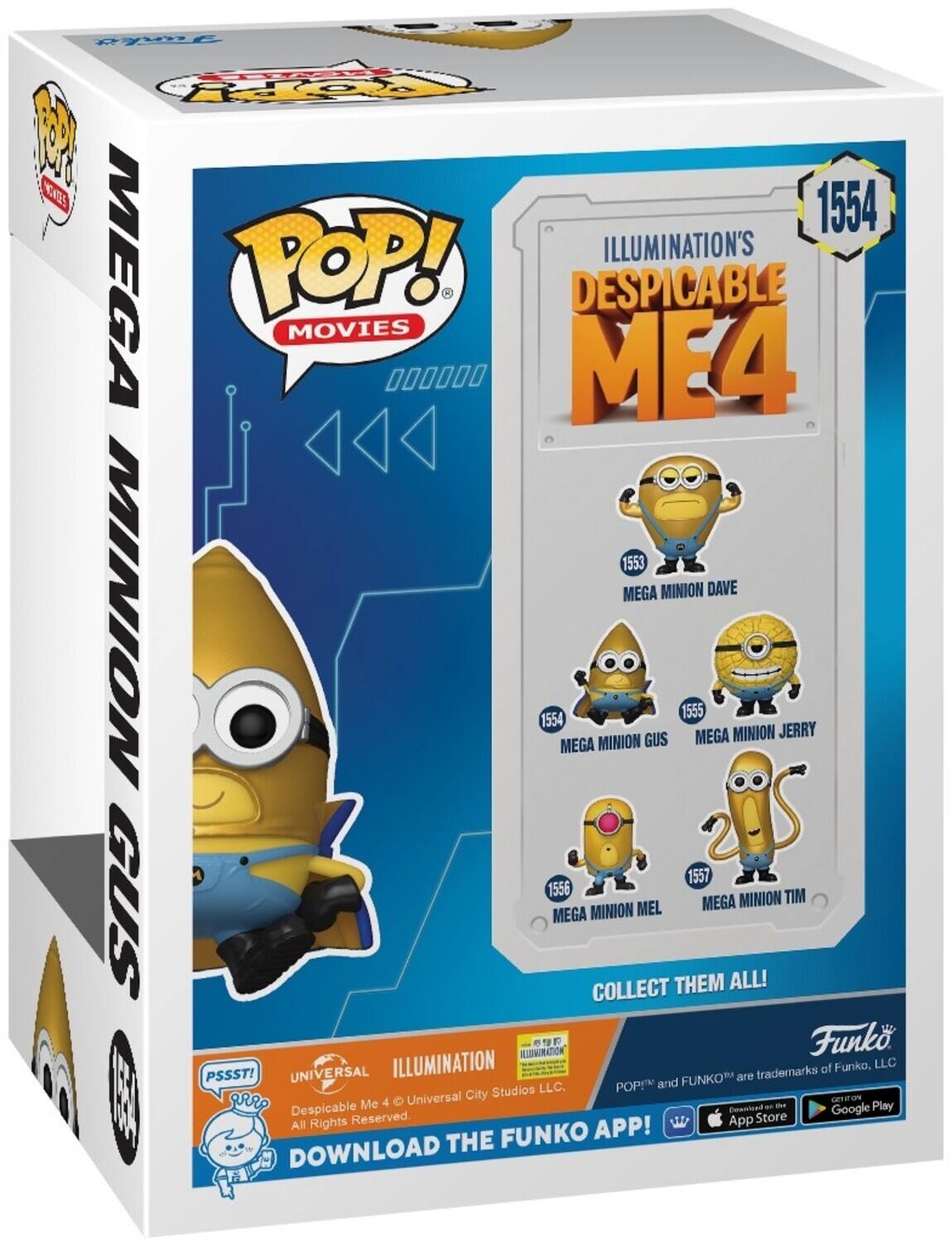 Funko POP! MOVIES: Despicable Me 4 Mega Minion Gus Collectibles ...