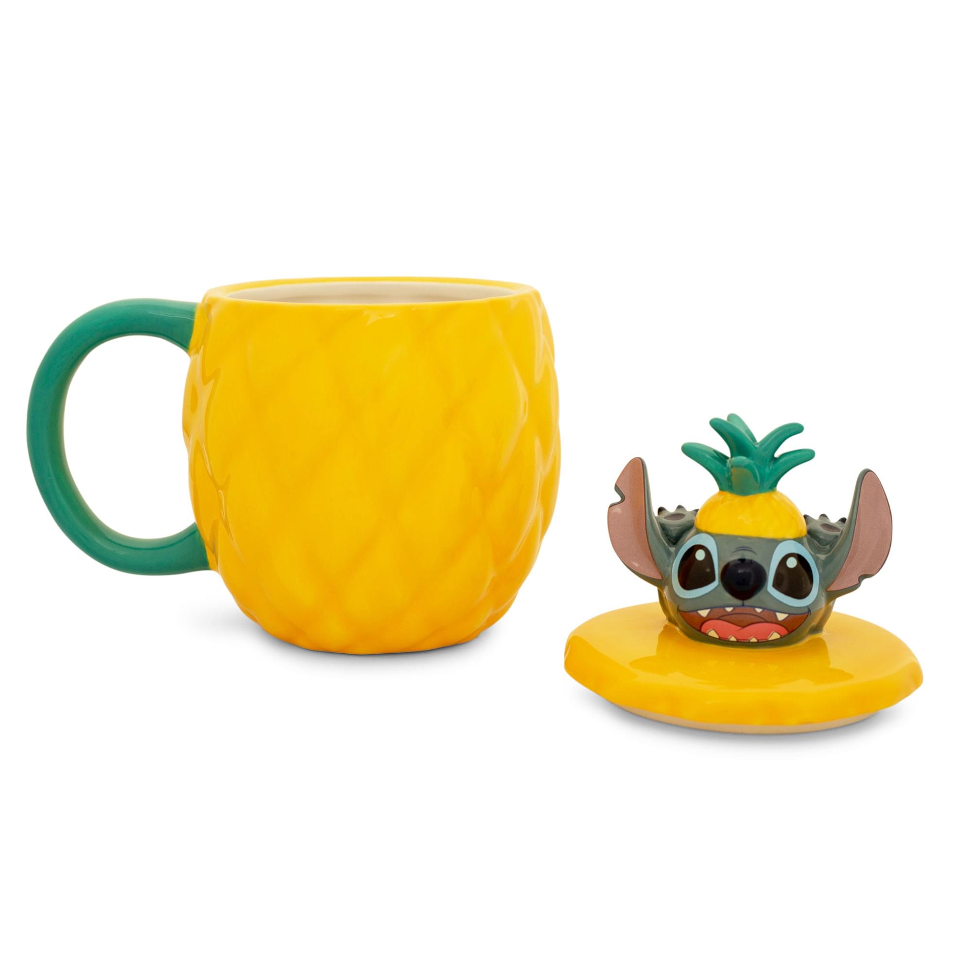 Silver Buffalo Disney Lilo & Stitch Pineapple 3D Sculpted Ceramic Mug ...