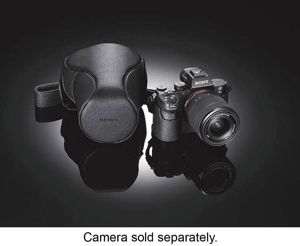 Best Buy: Sony Leather Camera Case Black LCSELCB/B