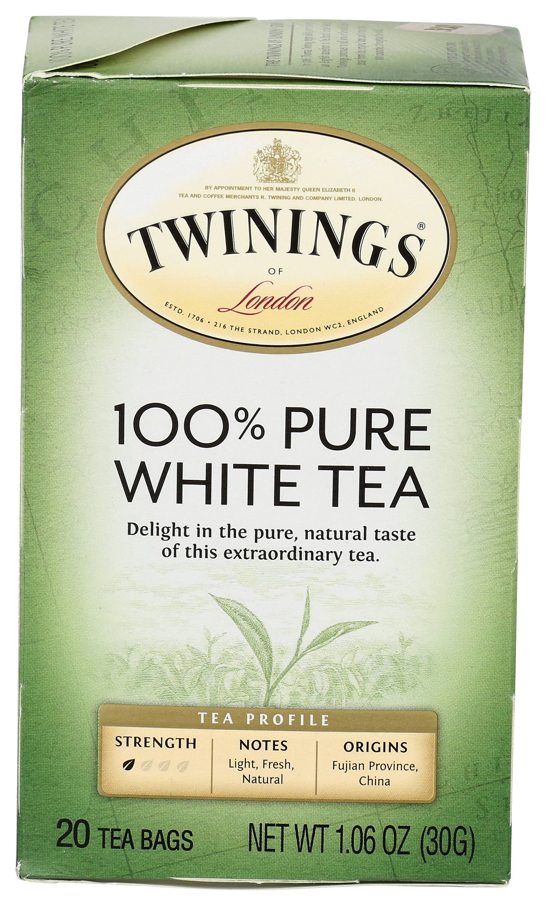 Twinings 100% Pure White Tea Case of 6 20 Bags - Best Buy