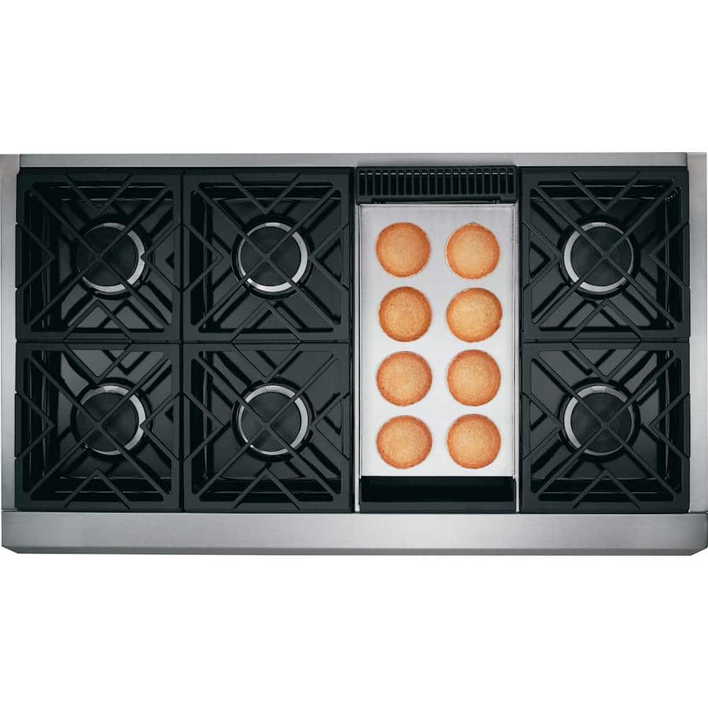 Best Buy: Monogram 48" Gas Cooktop Stainless steel ZGU486NDPSS