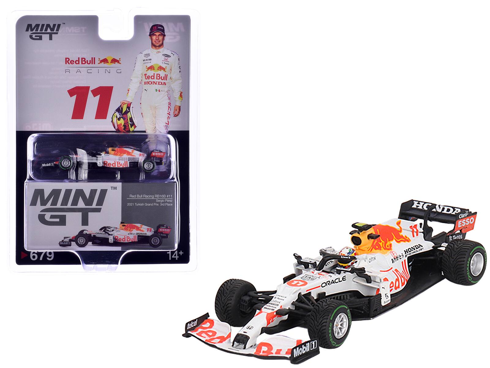 Mini GT Red Bull Racing RB16B #11 Sergio Perez "Oracle Honda" 3rd Place ...