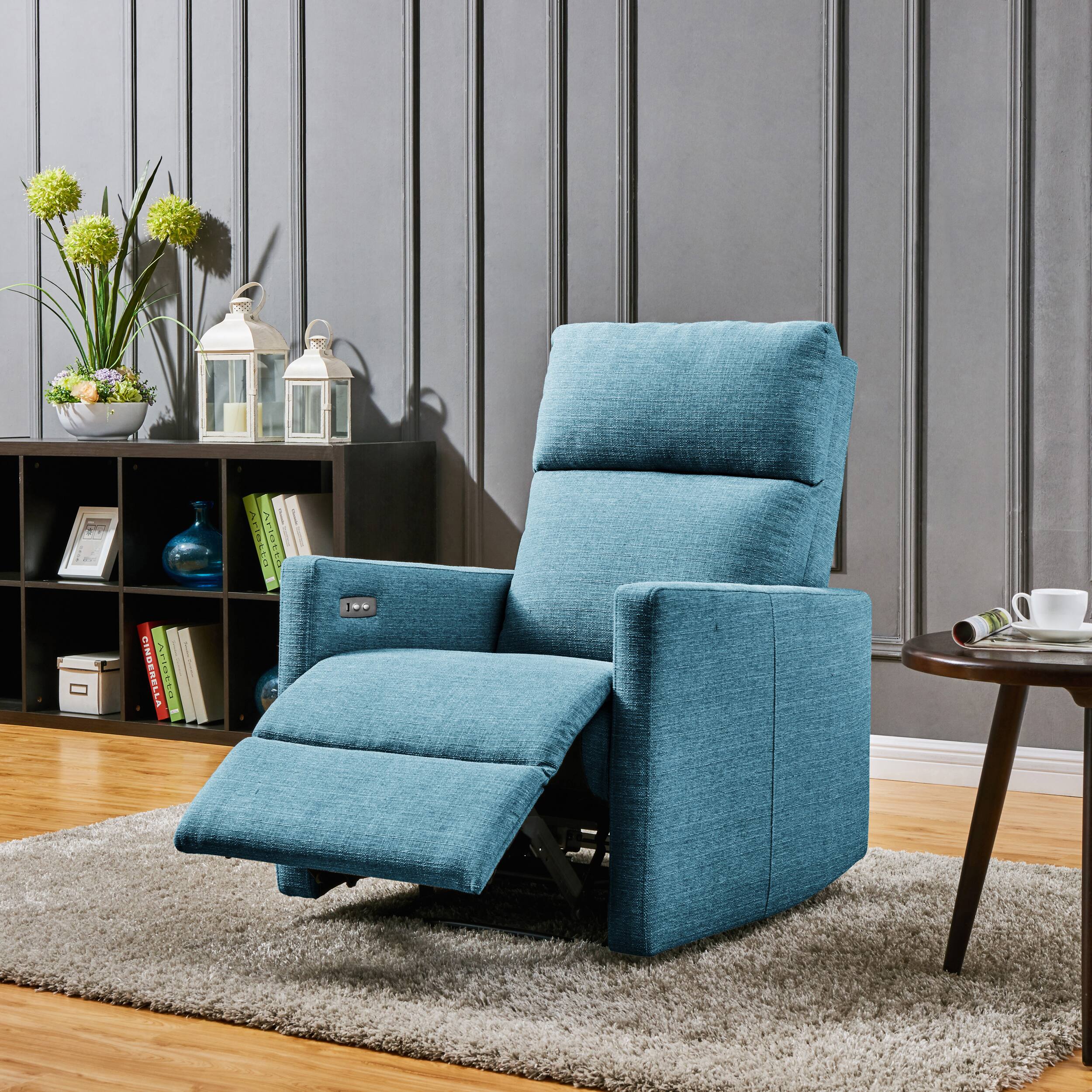 Best Buy: ProLounger Alessa Linen Power Wall Hugger Reclining Chair ...