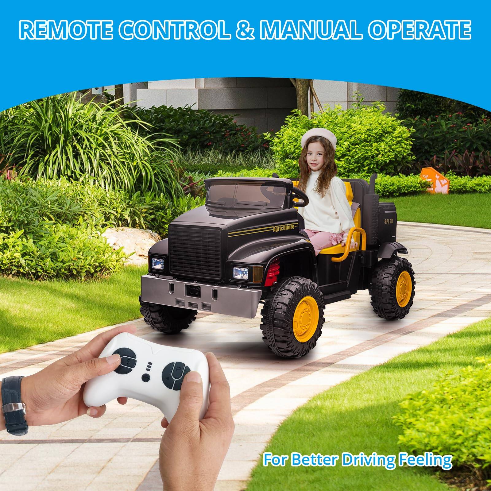 GARVEE 24V Kids Ride On UTV Truck with 4x200W Motors & True 4WD ...