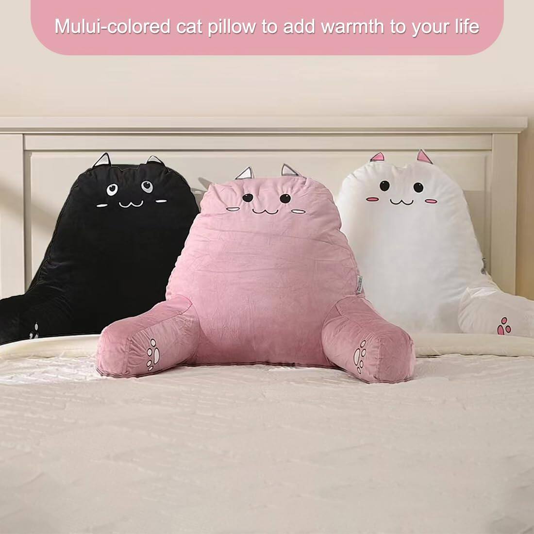 MAGICAL RUBS Reading Pillow For Sitting In Bed Cute Pillows Adult ...