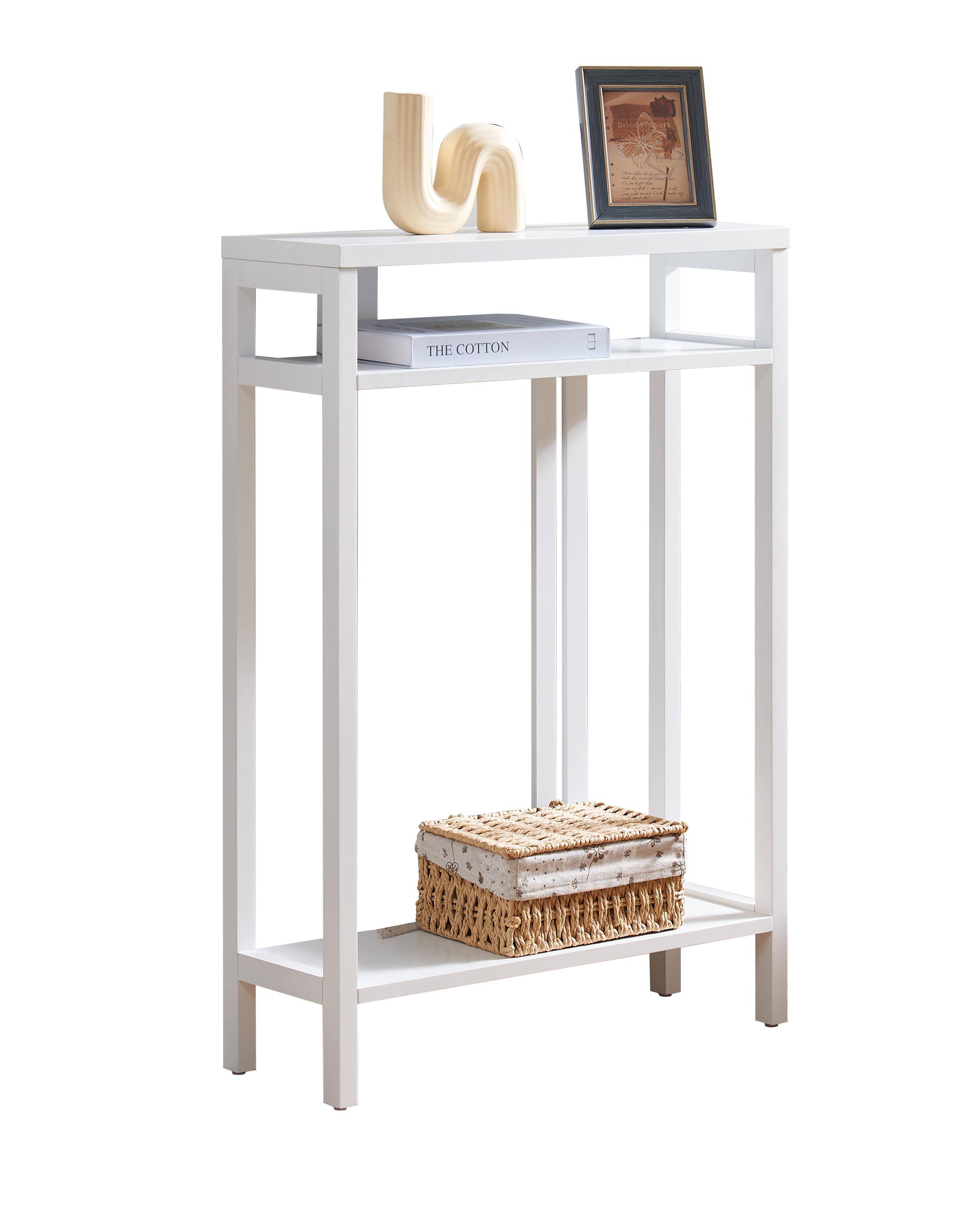 Kings Brand Furniture Bisbee Wood Console Table with 2 Open Storage ...