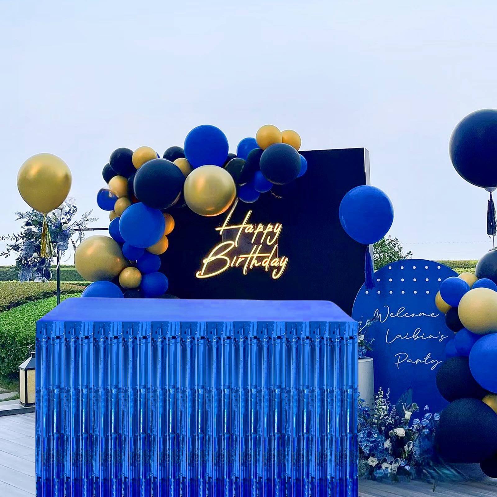 Dapper Styles Streamers Party Decorations 2 Packs Table Skirts Metallic ...