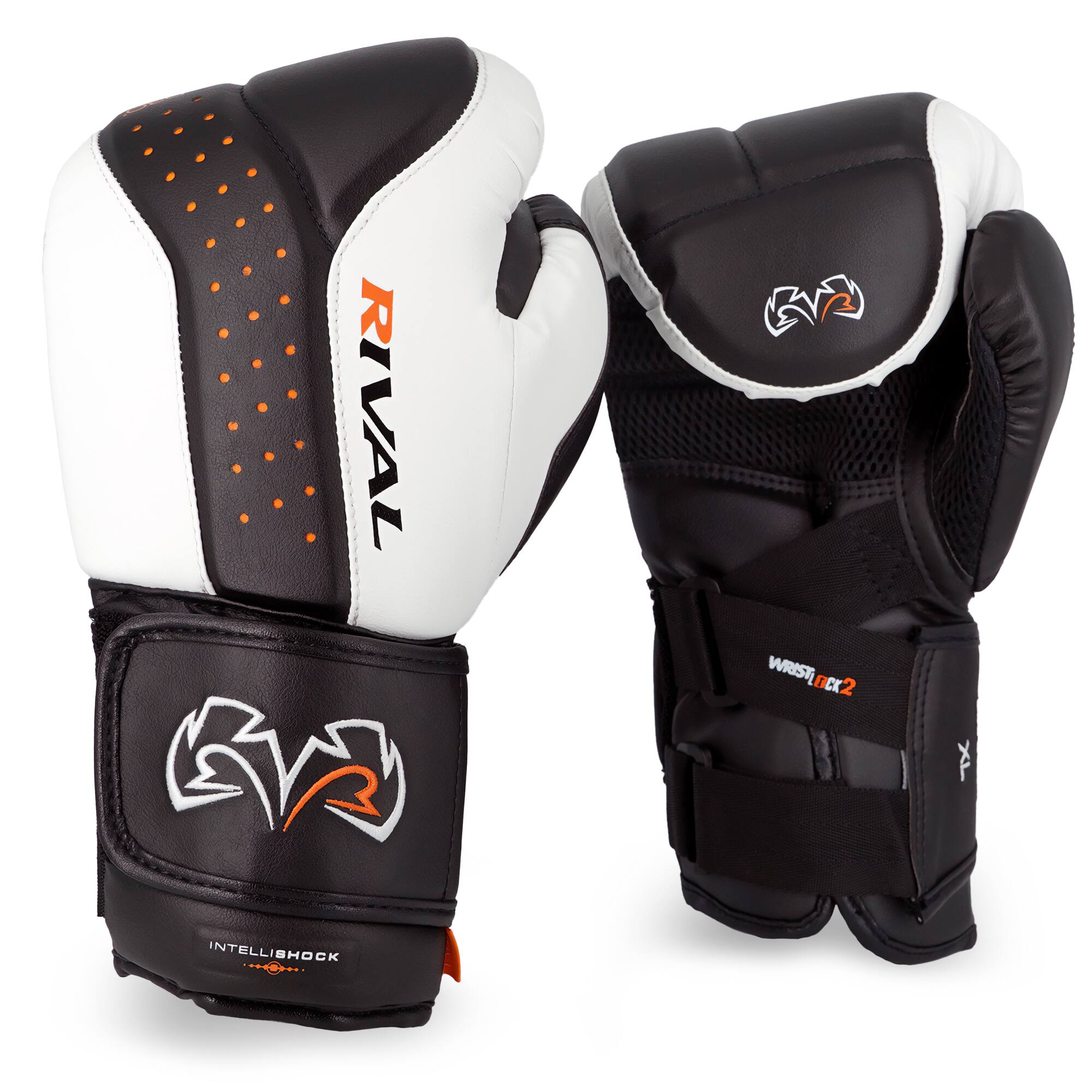 RIVAL Boxing RB10 Intelli Shock Hook and Loop Bag Gloves Medium Black ...