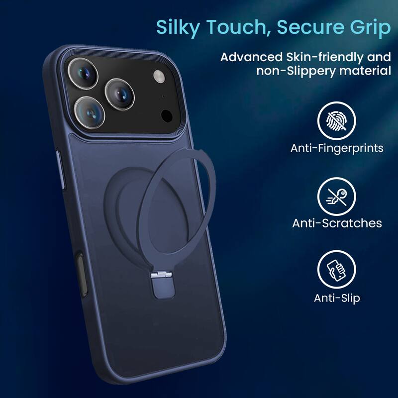 Entronix Magnetic Case for iPhone 17 Pro Frosted Matte with Gripstand ...