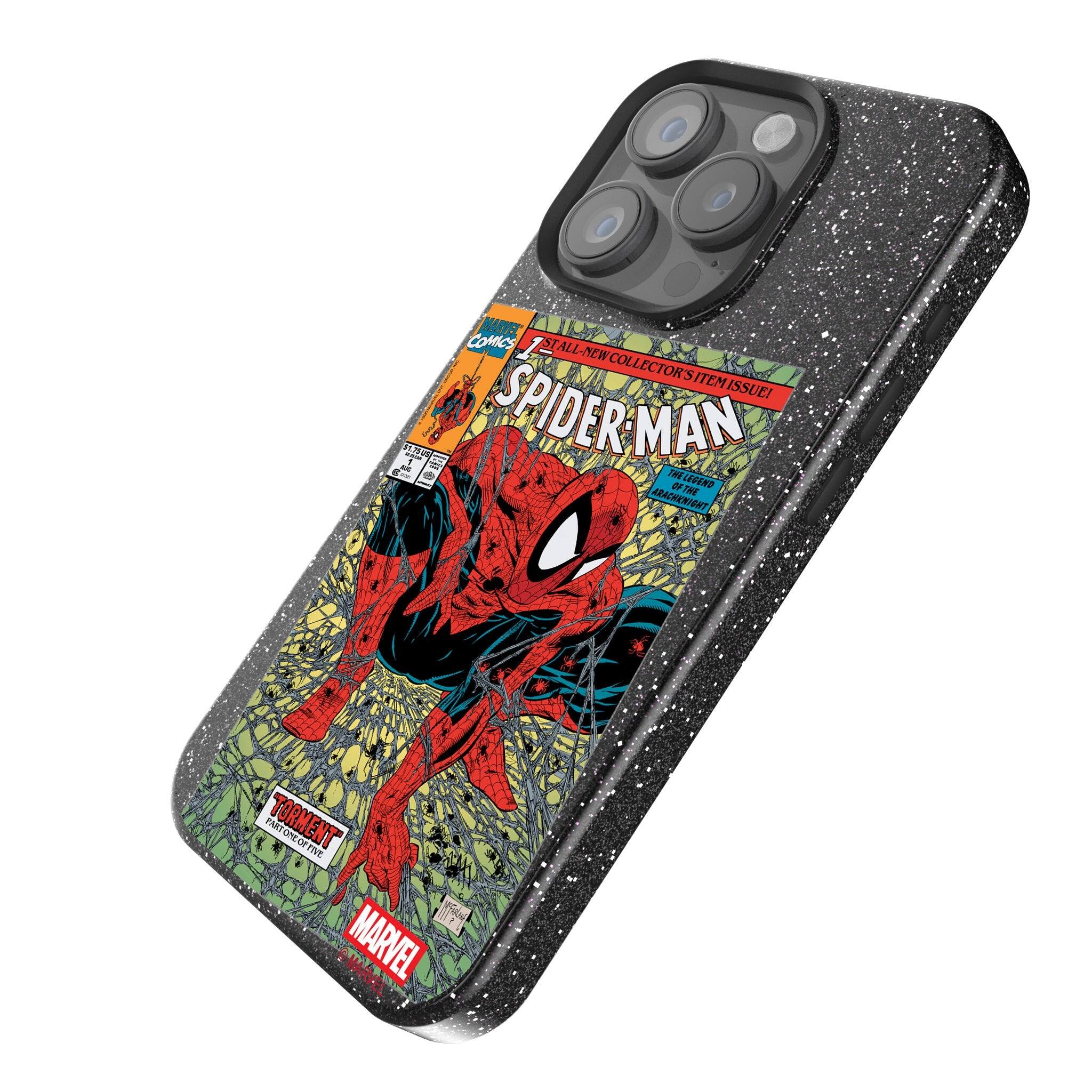 Keyscaper Marvel Classic Cover Black Bling Phone Case Apple iPhone 16 ...